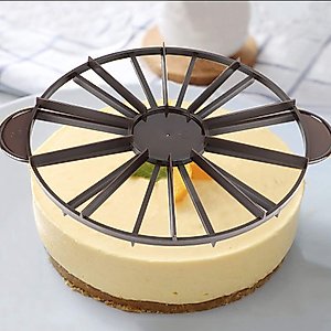 Yosoo Cake Portion Marker, Round 10/12 Piece Bread Divider Cake Cutter Bread Marker Baking Tool