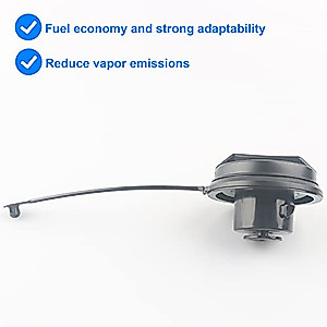 Gas Cap, Fuel Cap Replace GT276 10372242 Compatible with Chevy GMC Buick Saturn Pontiac - 1997-2005 Corvette, 2002-2004 Trailblazer Envoy, 2003-2005 Ion, 2004-2005 Rendezvous, 2004-2005 Grand Am, More