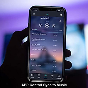 SNPDE LED Strip Lights for TV, USB TV Backlight Kit with Remote, APP Control Sync to Music, 5050 RGB LED Bias Lighting for HDTV, PC and Mirror (6.56ft for 40"-60" TV)