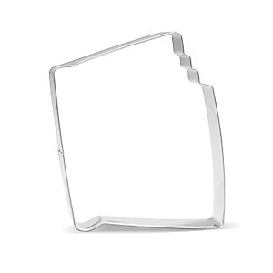 3.5 inch Book Cookie Cutter - Stainless Steel