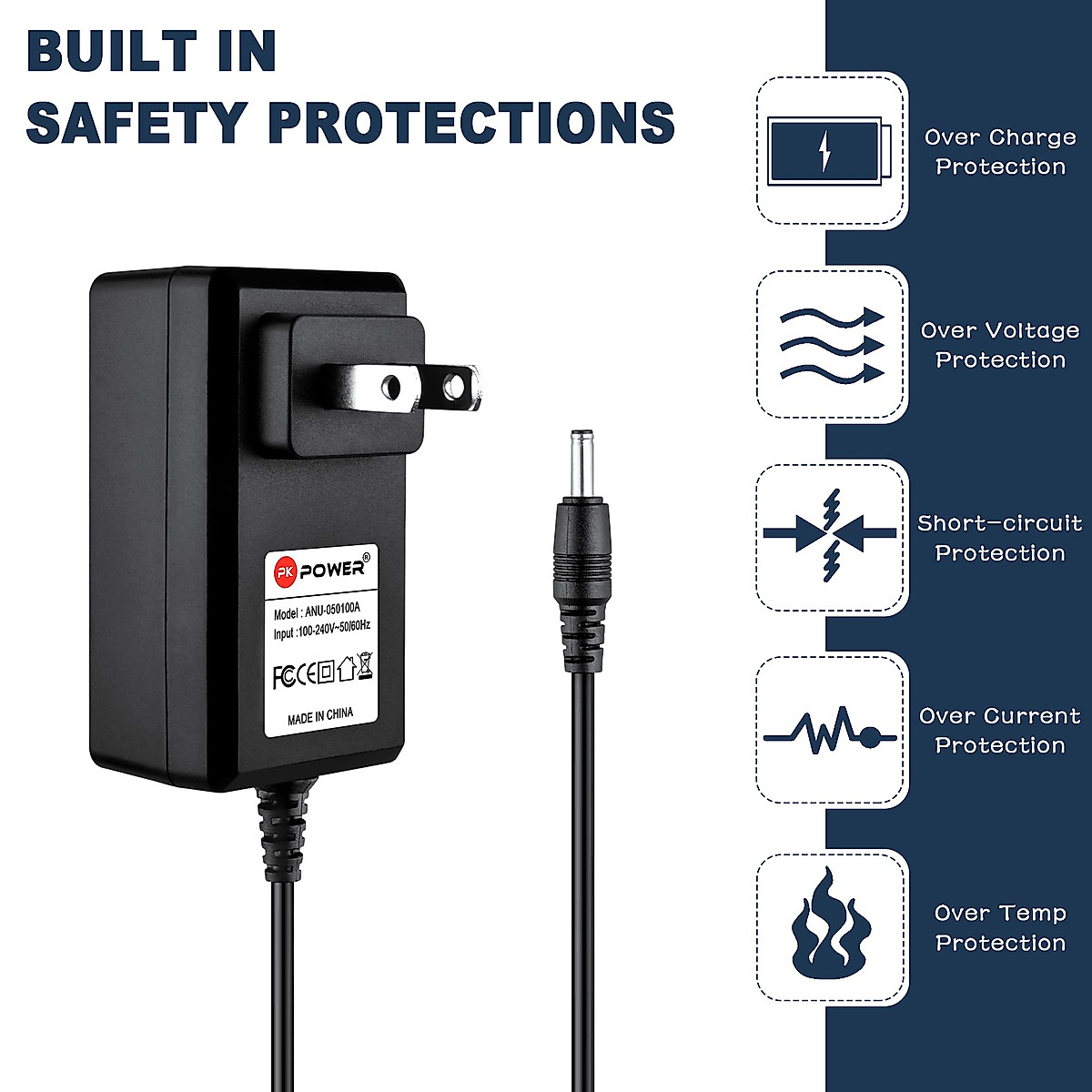 PKPOWER 5V AC Adapter for Viper 777 787 797 800 770 Electronic Soft Tip Dart Board Dartboard GLD Products Power Supply Cord