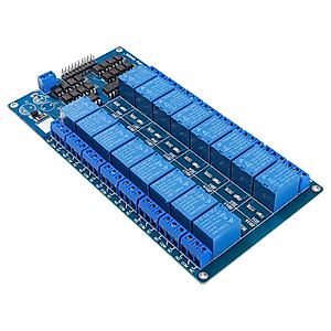MELIFE 5V 16 Channel Relay Module for 8051, AVR, PIC, DSP, ARM, ARM, MSP430, TTL Logic