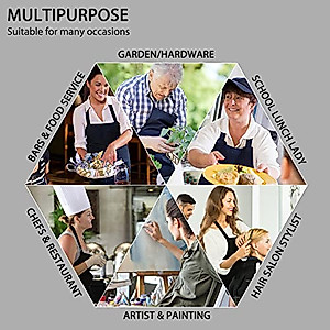 POFULL Mimi Gift Mimi Mother's Day Gift Mimi's Kitchen Never Runs Out Of Kisses and Cookies (Mimi's Kitchen Apron)