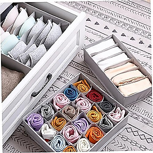 Zerodeko 3 sets Sock Use for Drawer Bag Shirt Grey Underwear Dividers Organizer Bra Clo Divider Supplies Storage Folding Foldable Desk Underpants Washable Organizers Cloth Home Clothes