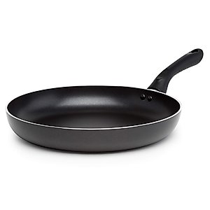 Ecolution Easy to Clean, Comfortable Handle, Even Heating, Dishwasher Safe Pots and Pans, 12.5-Inch Frypan, Black