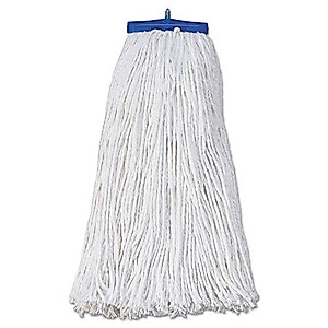 Boardwalk BWK720R 20 oz. Economical Lie-Flat Rayon Fiber Mop Head - White (12/Carton)