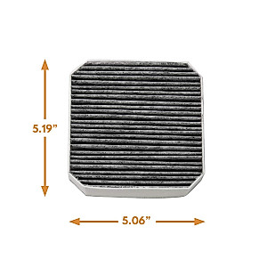 Filter-Monster Carbon Replacement Compatible with Molekule Pre-Filter for Molekule Air Purifier, 2 Pack