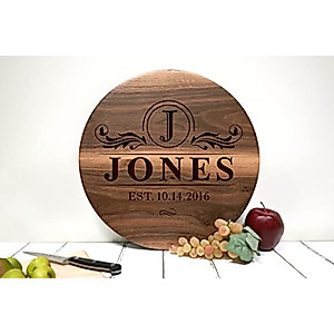 Straga Handmade 15" Sign Personalized Classic Initial Name Design #202-Wedding & Anniversary Gift for Couples-Housewarming & Closing Present- Appreciation-Award-Gift for Parents-Wife-Husband