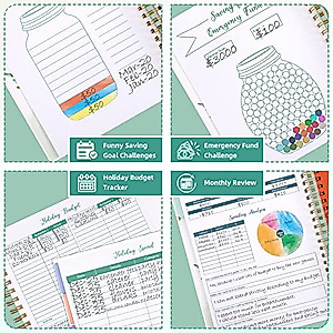 SOLIGT 8.5 x 11 inches Large Budget Planner and Monthly Bill Organizer – Premium Hardcover Budget Book with 12 Pockets – Monthly Budget Planner for Savings, Debt, Expense Tracking – Budget Tracker with Stickers