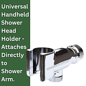 High Sierra's All Metal Universal Handheld Shower Holder. Available in: Chrome, Brushed Nickel, OIL RUBBED BRONZE, or Polished Brass