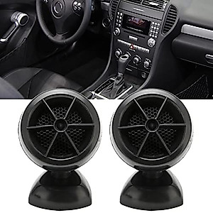 Cuifati 1200W Universal Car Stereo Speakers for Car Audio Systems, Universal OEM Tweeter Mini Horn Music Dome Loudspeaker for Car Doors Dashboards(Black)