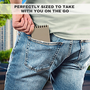 ZICOTO Aesthetic Pocket Notebooks Set Of 8 - Small 3x5 Spiral Notepads With Lined Pages - The Perfect Little Mini Pads to Stay Organized and Boost Productivity at Work or School