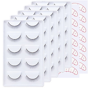 25 Pairs Practice Eyelashes Training Lashes Self-adhesive Practice Lashes With 70 pairs Under Eye Positioning Sticker Pads for Training Eyelash Extension Makeup Beginners (Practice lashes A)