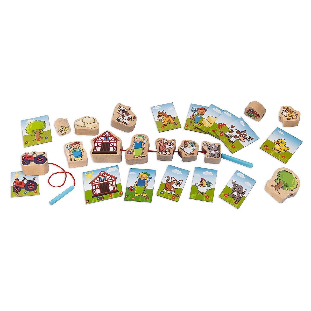 Eichhorn 100005200 Threading Game Multi-Coloured