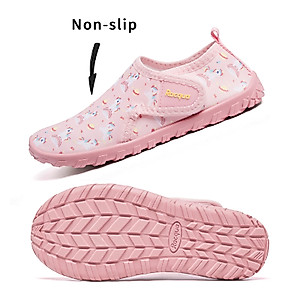 Racqua Girls Water Shoes Kids Quick Dry Barefoot Beach Swim Shoes Lightweight Boating Sport Pool Surfing Walking Aqua Shoes Little Kid Unicorn 2
