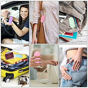 Prasacco 4 Sets Silicone Straws Reusable Straws with Case Foldable Straws Portable Drinking Straws for Travel Party