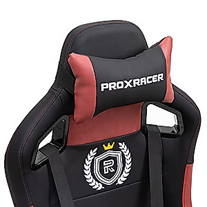 walsport Reclining Gaming Chair with Footrest High Back Computer Chair Back Support Office Chair Ergonomic Video Game Chairs for Teens Gtracing Gaming Chair (Black-Red)