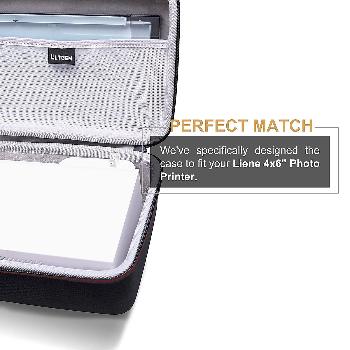 LTGEM EVA Hard Case for Liene 4x6'' Photo Printer, Wi-Fi Picture Printer, Instant Photo Printer for Smartphone