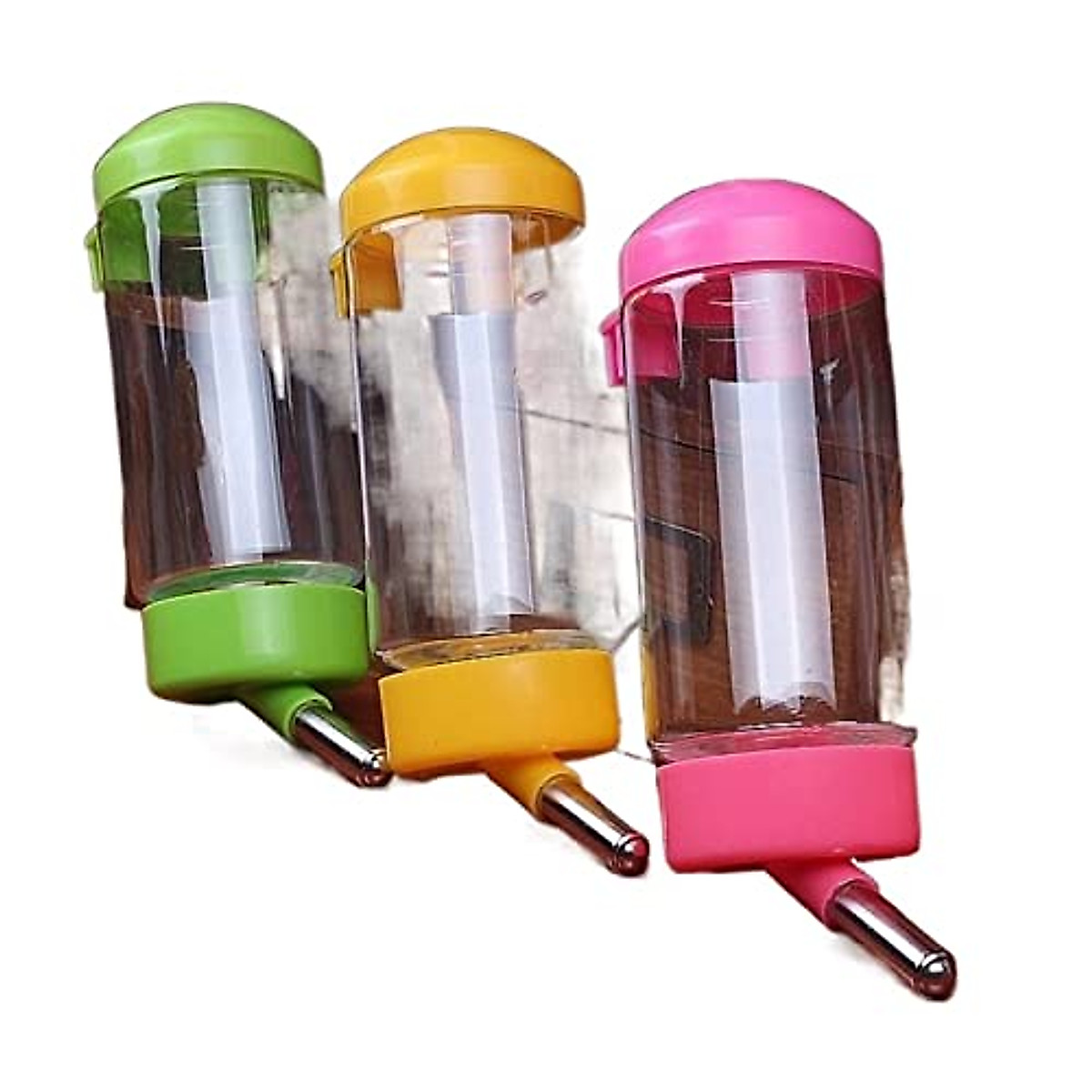 TECHPO Pet Water Bottle 1pcs 500ml Automatic Pet Drinking Water Supply Water Feeder Bottle for Small Cat Dog Hamster Gerbil Random Color Bottle Product Details (Color : Blue)