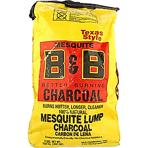B&B CHARCOAL Charcoal Lump Mesquite, 128 OZ