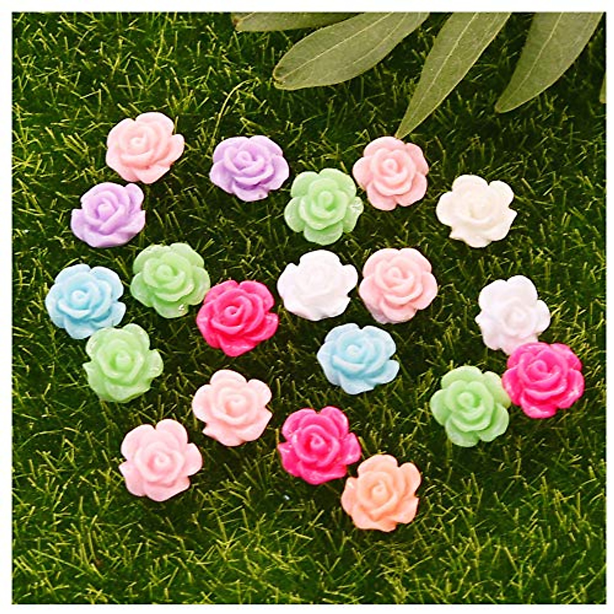 Tophappy 100pcs Miniature Fairy Garden Ornaments Kit Set, Ladybugs,Mushrooms, Flowers with Tools for DIY Fairy Garden Décor