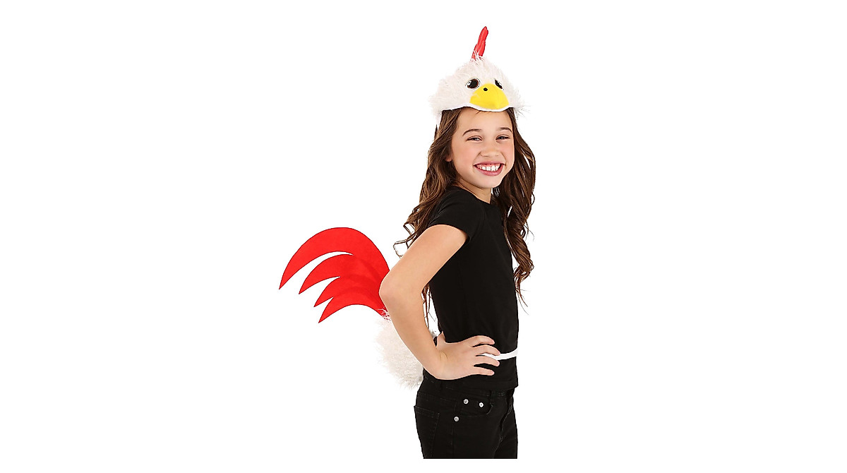 Elope Chicken Headband & Tail Costume Kit for Fun