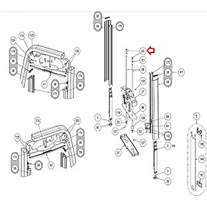 Guide Rod Cap 12210-347 Works with Cybex Strength System