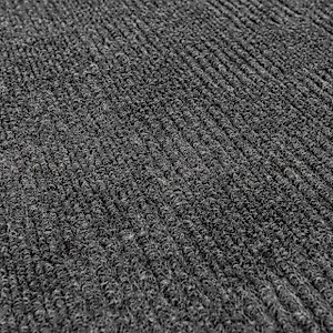 Mohawk Home 24" x 24" Indoor/Outdoor 0.25" Pile Height, Peel and Stick Carpet Tile, Grey Polyester, (Pack of 15) (60 sqft/Box)