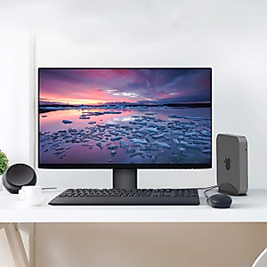 Bylitco Desktop Stand for Mac Mini 2010-2023,M1/M2,Vertical Holder,Perfect for Desk Organization and Heat Dissipation，Soft Cushioned Protection, Space-Saving Design- Black
