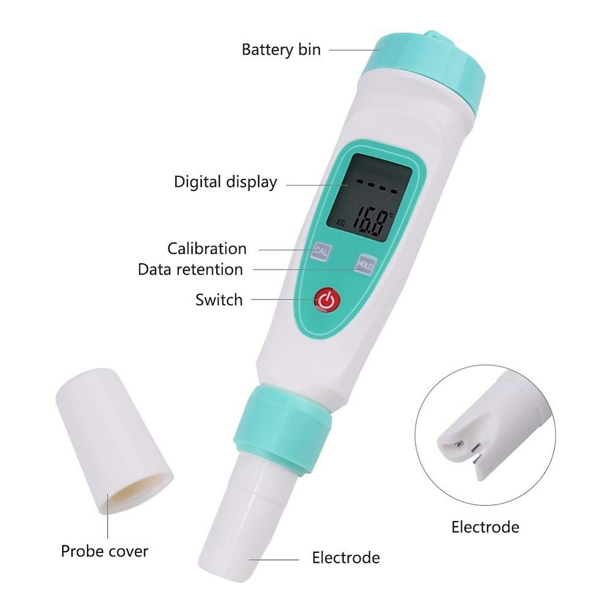 Y-LKUN Water Quality Meter Digital Salinity PPM Meter for Salt Water Pool Food Salt Salty Brine Meter Hydrometer Aquarium Tester Measuring Tool Moisture Meter