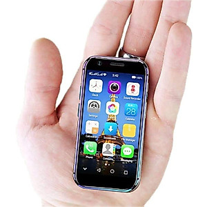 iLight Mini Smartphone XS, World's Smallest 10+ Android Phone 4G LTE, Super Small 2.5" Touch Screen. Global Unlocked - Great for Kids. Pocket Phone Gift. 1GB RAM / 8GB ROM. Tiny iPhone 10s Look Alike