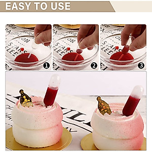 Cupcakes Pipettes 100pcs 4ml Disposable Squeeze Transfer Pipettes Dropper Liquor Injectors for Strawberrys,Cupcakes,Dessert