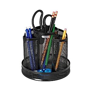 Rolodex Mesh Collection Spinning Desk Sorter, Black (1773083)