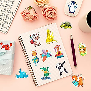 150Pcs Animal Stickers for Kids, Vinyl Laptop Stickers for Teens Cute Stickers for Girls Boys Cute Animal Stickers Waterproof Stickers for Water Bottles Computer Skateboard Phone Scrapbook