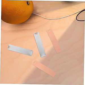 KOMBIUDA 8 Pairs Zinc Strip for Fruit Battery Experiment Copper Zinc Plates Experiment Supplies Electrode Strip for Electroplating Zinc