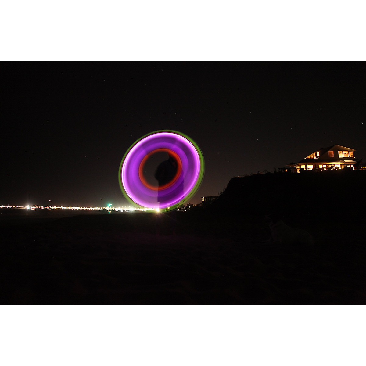 Foxtail LED - Outdoor Throw and Catch Light Up Game - Foam Ball & Tail Glow at Night - Play in the Dark - Fun Gift Idea for Kids & Adults, Boys & Girls