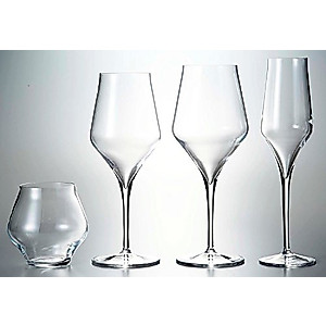 Luigi Bormioli Supremo 15.25 oz Pinot Noir Stemless Wine Glasses (Set of 2), Clear, 11281/02