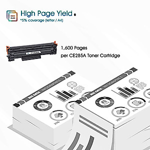 Cool Toner Compatible Toner Replacement for HP 85A CE285A Toner Cartridge for HP Pro P1102w M1212nf MFP P1102 P1109w M1217nfw Printer Ink Cartridge (Black, 2-Pack)