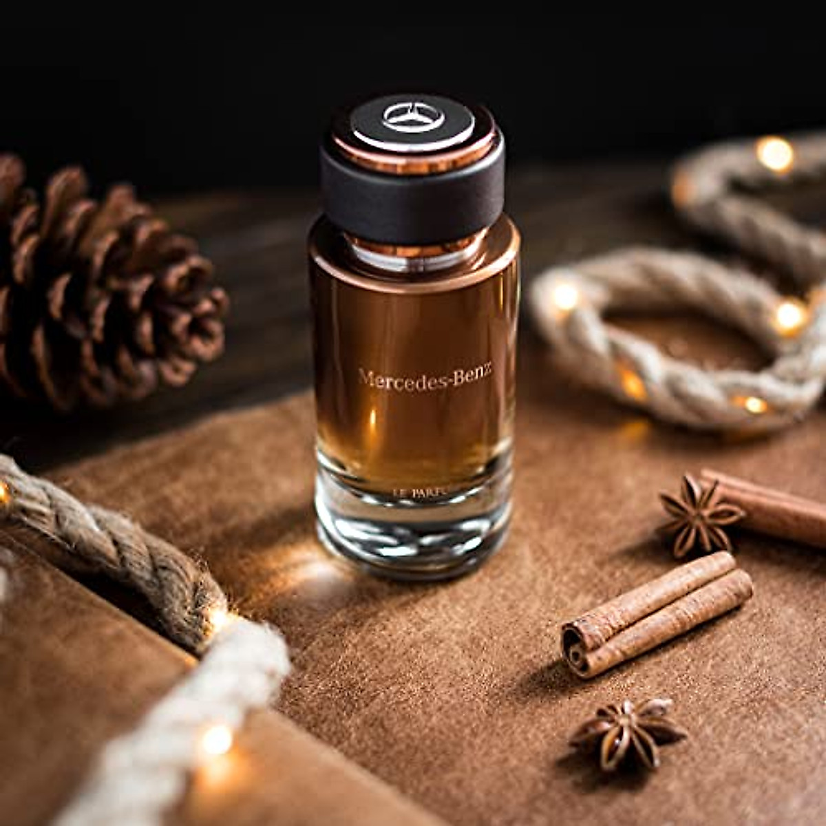 Mercedes-Benz - Le Parfum - Irresistible Fragrance For Men - Wood And Leather Scent - For Dynamic, Leading Personalities - Pink Pepper, Bergamot, Violet Leaves, Amber Notes - Eau De Parfum - 4 Fl Oz