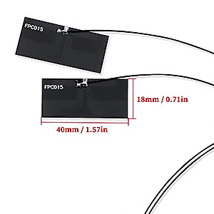 60cm/2ft 2pcs MHF4 IPEX WLAN Network Adapter PC Antenna for NGFF Intel 7260 8260 8265 9265 9260 9560 AX210 AX200NGW AX Killer M.2 IPEX4 Module Card