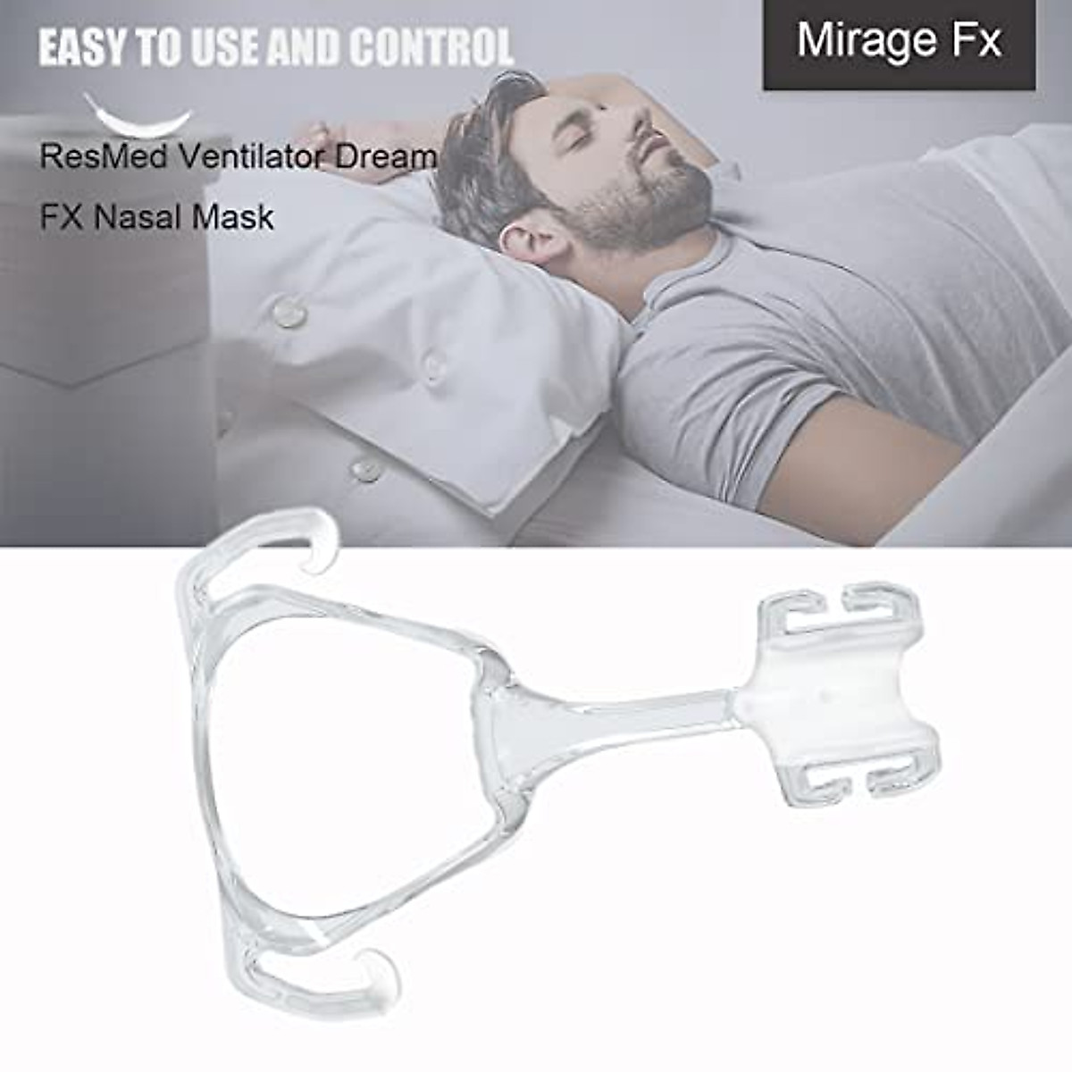 Resmed Mirage Fx Replacement Frame for Mirage fx Nasal mask, Resmed Mirage Fx Headgear Nasal Guard Reuse Breathing Machine Accessory Replacement Fit for Mirage FX Nasal Guard,Standard/Widened