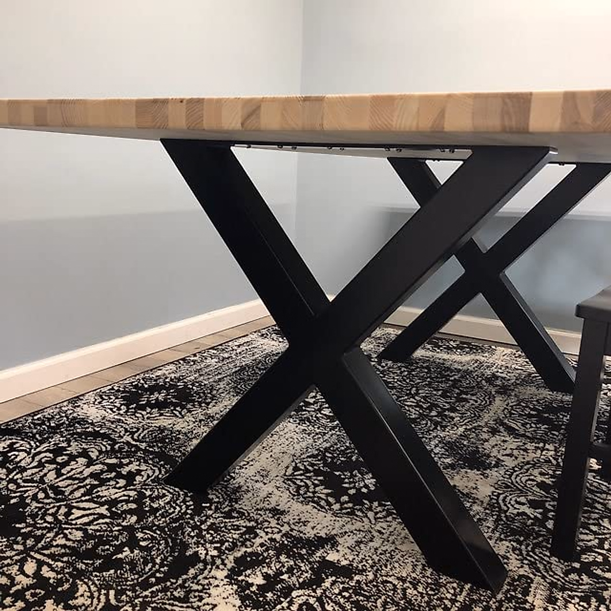 Metal Table Legs set(2pcs) I 28x28" Dinning table legs I Steel table legs I Modern iron table legs