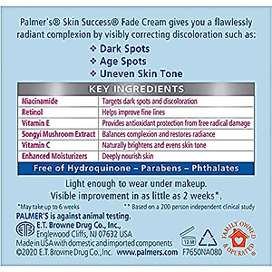 Palmer's Skin Success Anti-Dark Spot Fade Cream for Dry Skin 2.70 oz (Pack of 2)