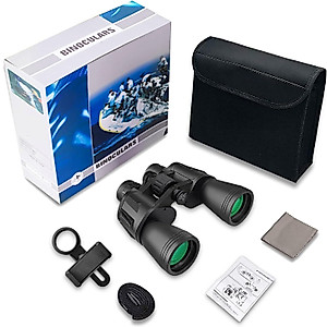 20x50 Binoculars for Adults, Binoculars HD High Powered Professional Binoculars for Bird Watching Travel Stargazing Concerts Outdoor Sports-BAK4 Prism FMC Lens,Waterproof, Fogproof with Phone Adapter