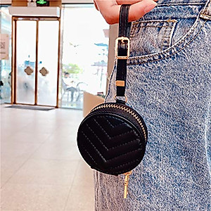 for AirPods 1/2 and Pro Leather Case with Chain, PU Leather Case Shockproof Cover for Both Apple AirPods 1/2 and Pro/Pro2 Case, Universal Portable Leather case(for Airpods 1/2/Pro/Pro 2, YSL Black)