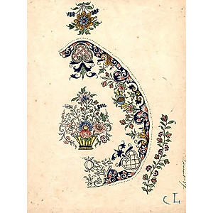 An original design for a porcelain plate