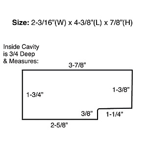 Lucky Line Jumbo Magnetic Key Hider, Case Holder for Larger Keys and Transponders (91501)