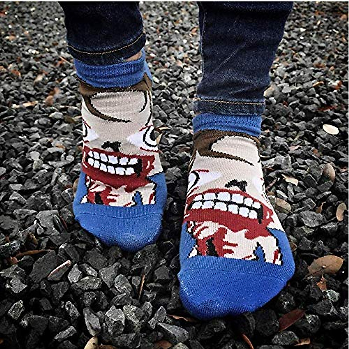 Everything Legwear The Walking Dead Lowcut Socks (8 Pair) - Daryl Dixon, Rick Grimes, King Ezekiel, Walker, Negan, Lucille - One Size Fits Most