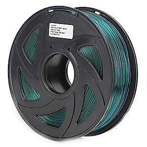 1.75mm 1KG 3D Printer Filament Transparent Green 3D Printing Material Neatly Wound PLA Meta Long Filament Bundle 3D Printer Accessories for Home Decoration