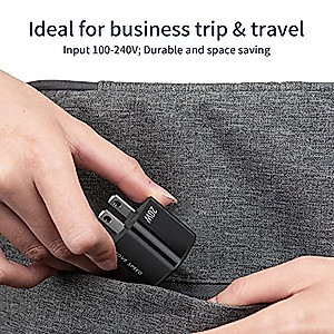 USB C Wall Charger 20W, MOVESPEED PD Mini Fast Charger Block, Durable Compact Quick Charging Wall Plug Adapter Compatible with iPhone 14 13 12 11 Pro/Max/Mini, iPad, Airpods, Galaxy, Pixel